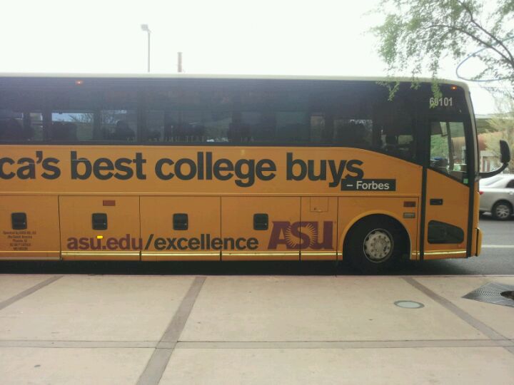 ASU Shuttle Stop - Downtown Campus, E Polk St, Phoenix, AZ, Bus Lines ...