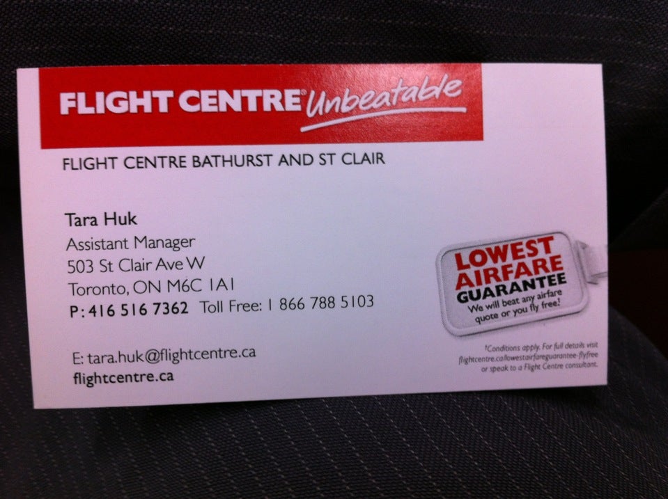 Flight Centre - CLOSED, 503 St Clair Ave W, Toronto, ON - MapQuest