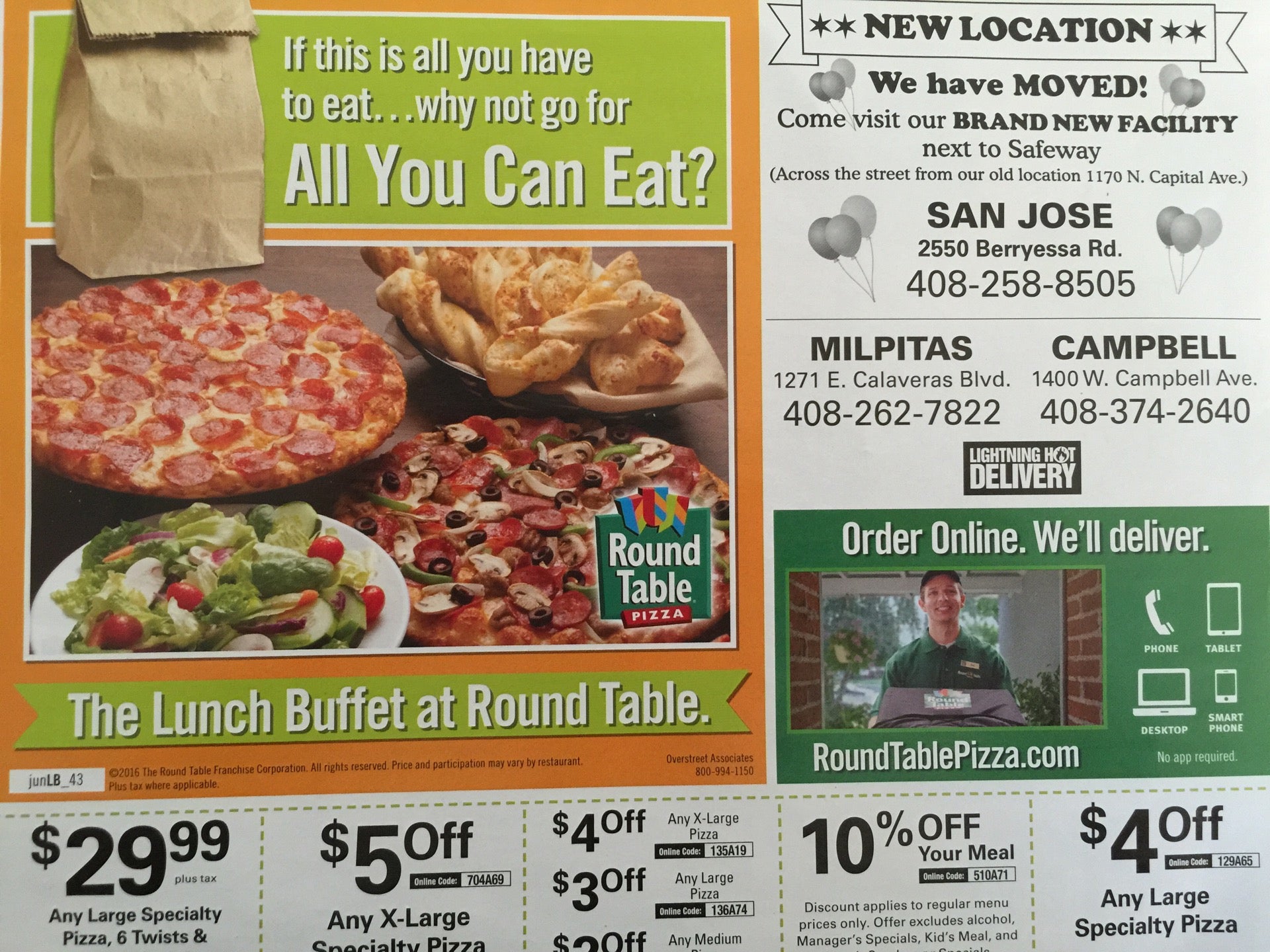 Round Table Pizza Specials | Cabinets Matttroy
