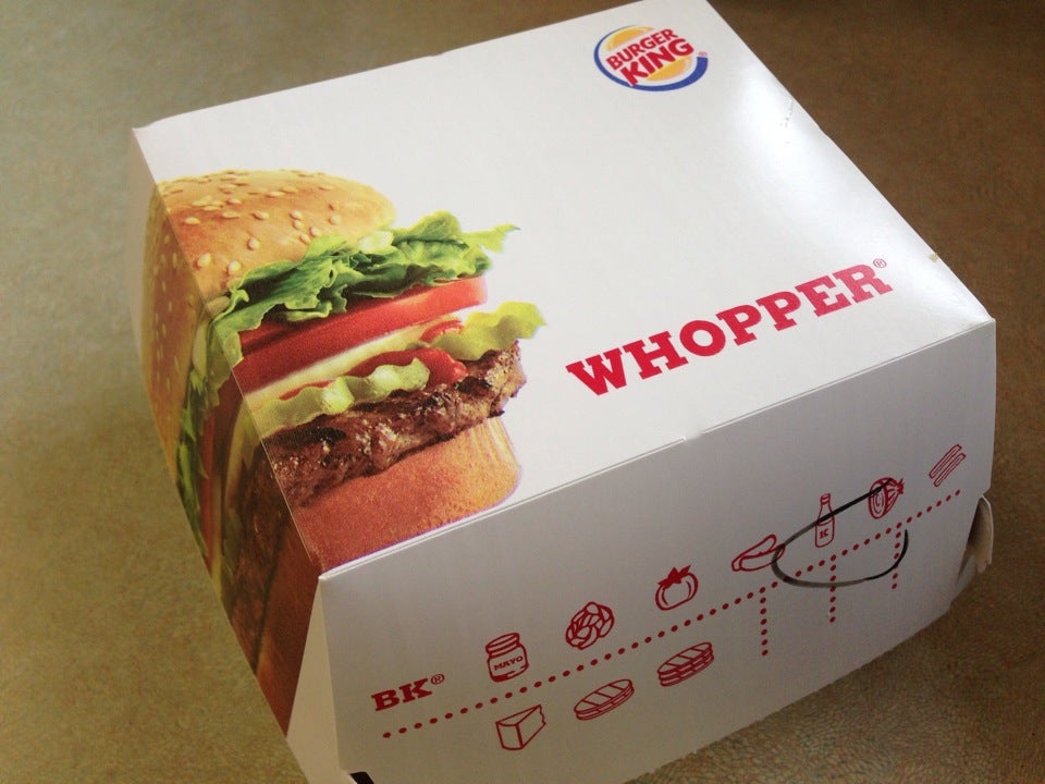 Burger King Whopper Box