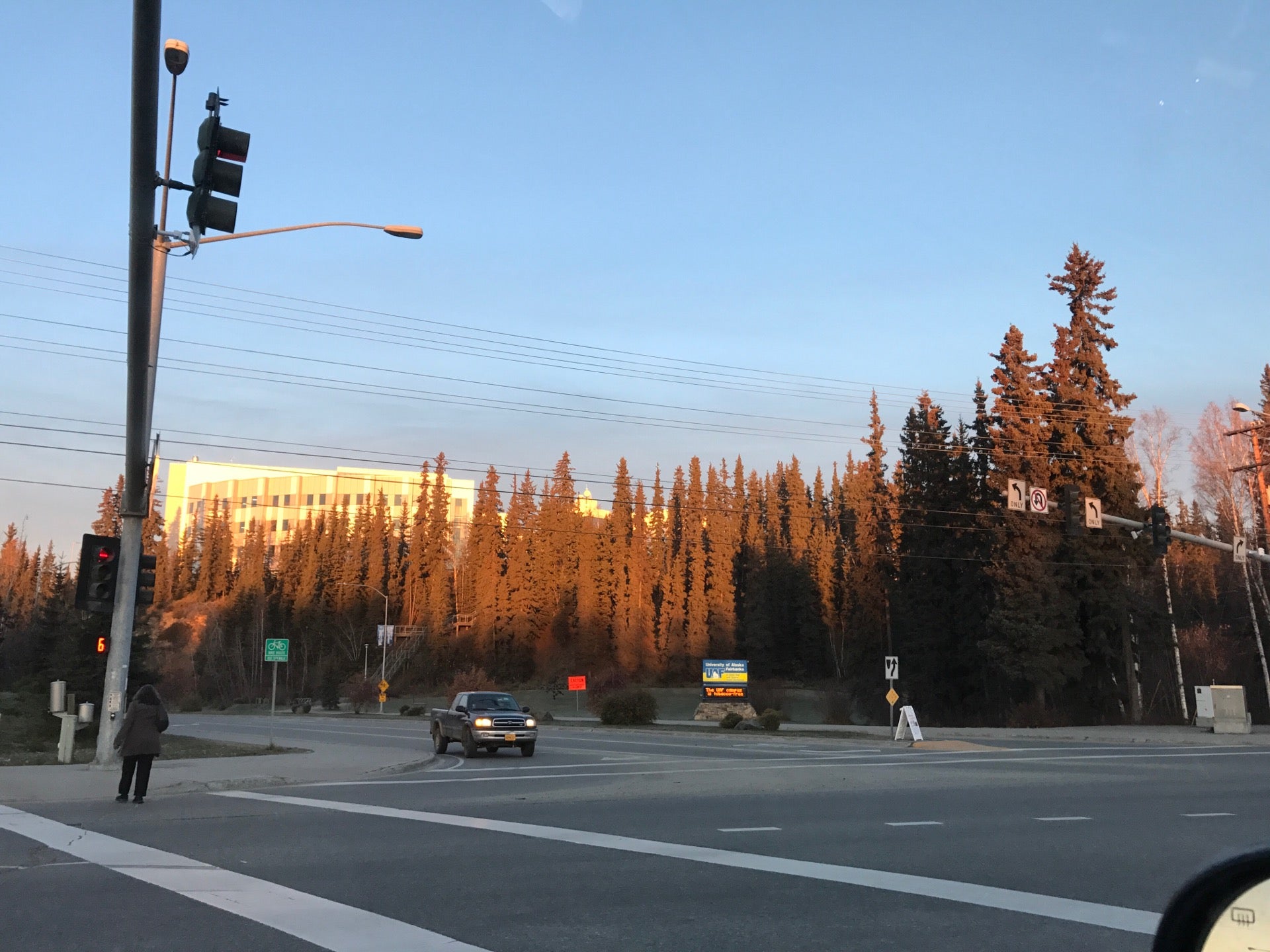 Uaf Temperature Sign, University Ave, Fairbanks, AK, Transportation ...