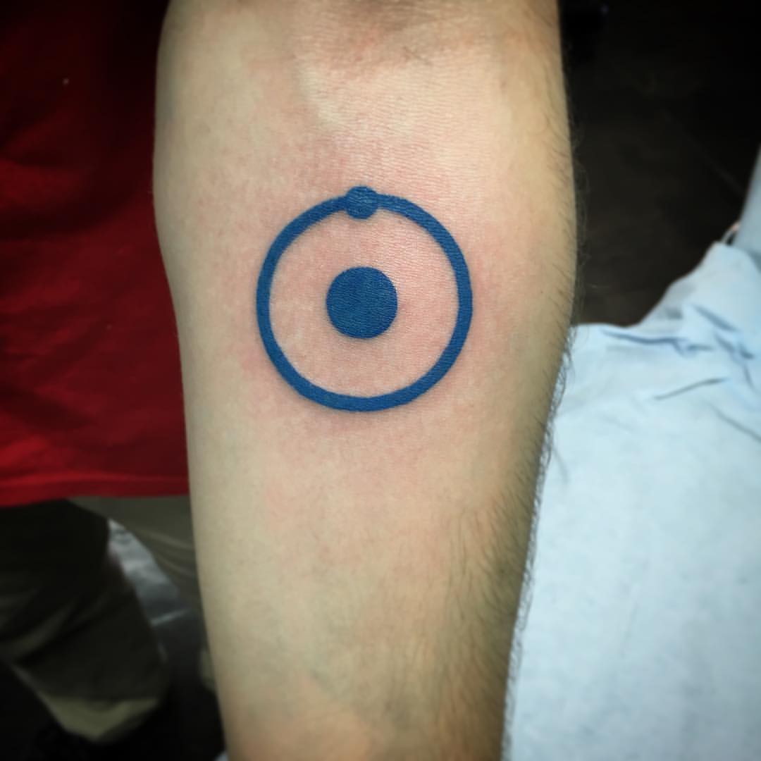 Hydrogen Symbol Tattoo