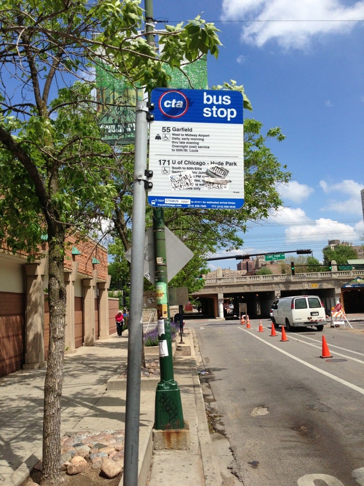 Cta Bus Stop Lake Park & 55th, 1554 E 55th St, Chicago, IL, Bus Lines ...