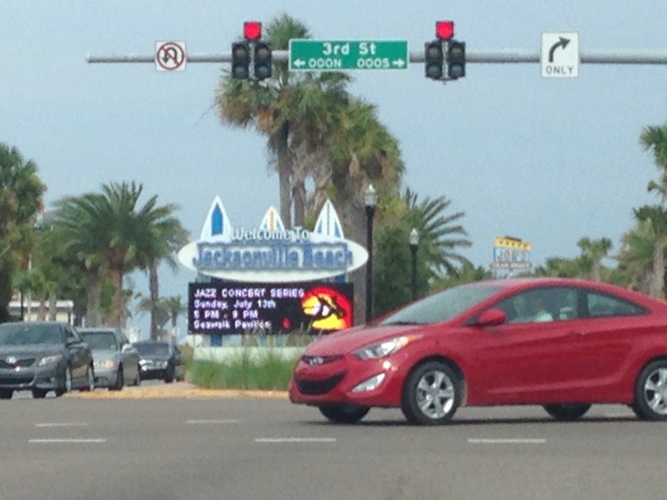 Welcome To Jacksonville Beach Sign, 3rd St S, Jacksonville Beach, FL ...