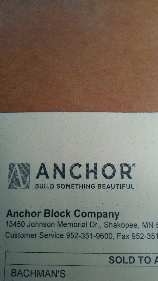 Anchor Block Co, 13450 Johnson Memorial Dr, Shakopee, MN - MapQuest