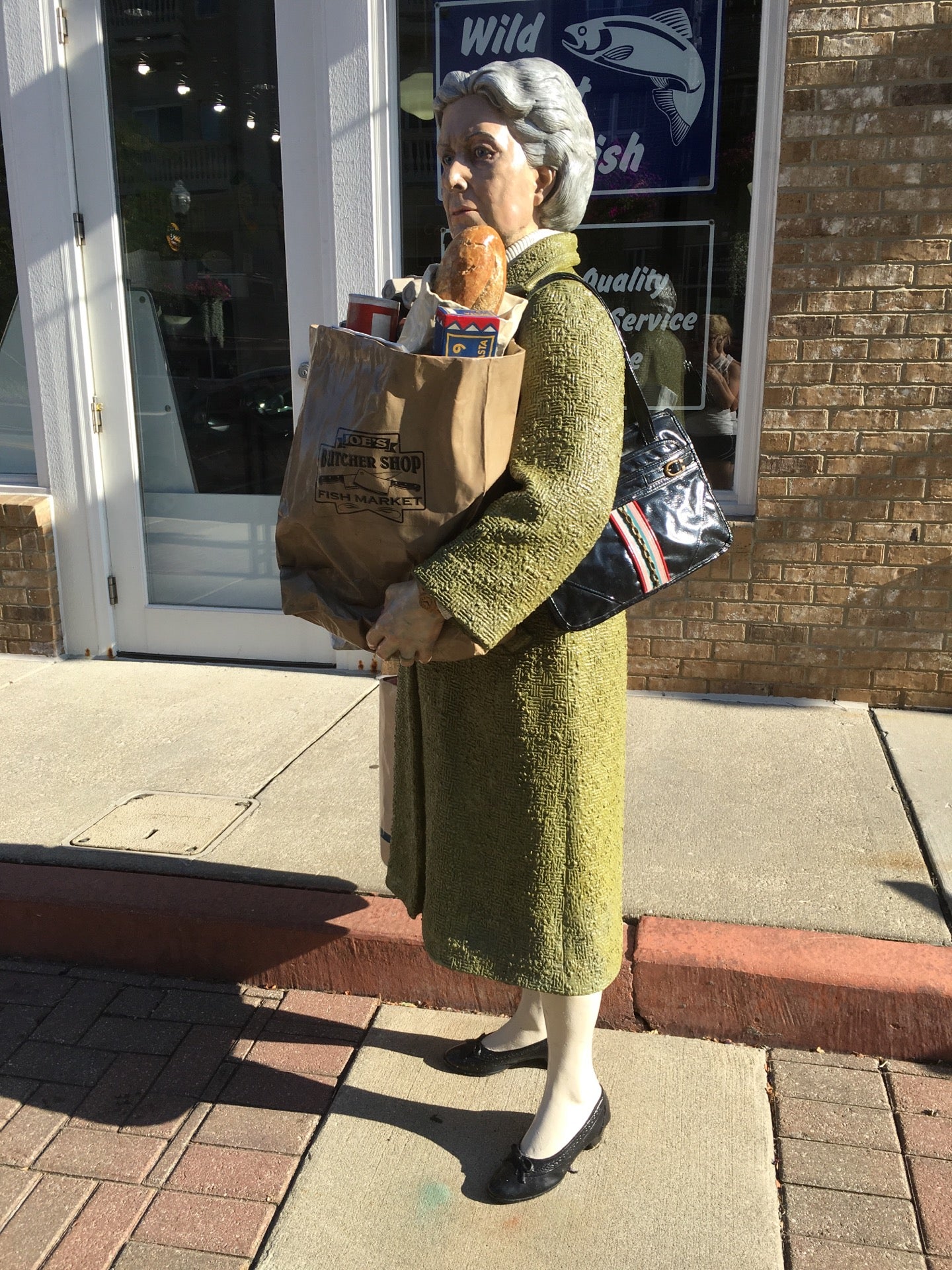 Creepy Old Lady Statue, 120 W Main St, Carmel, IN, Art - MapQuest