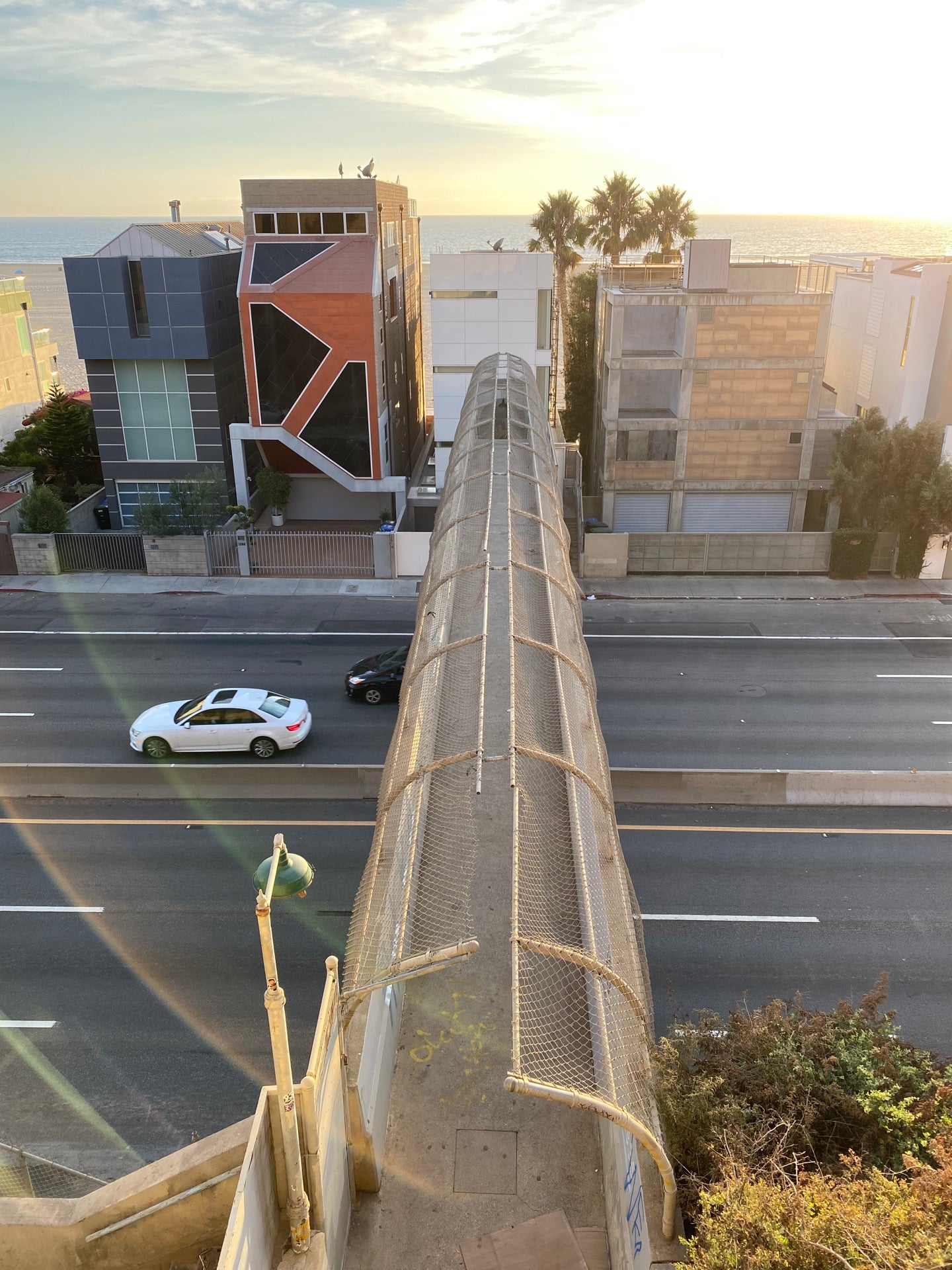 Santa Monica Beach Pedestrian Bridge, Pacific Coast Hwy, Santa Monica ...