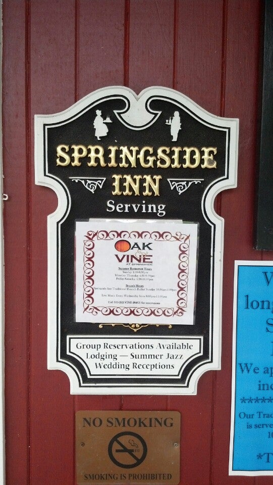 Springside Inn, 6141 W Lake Rd, Auburn, NY, Eating places - MapQuest