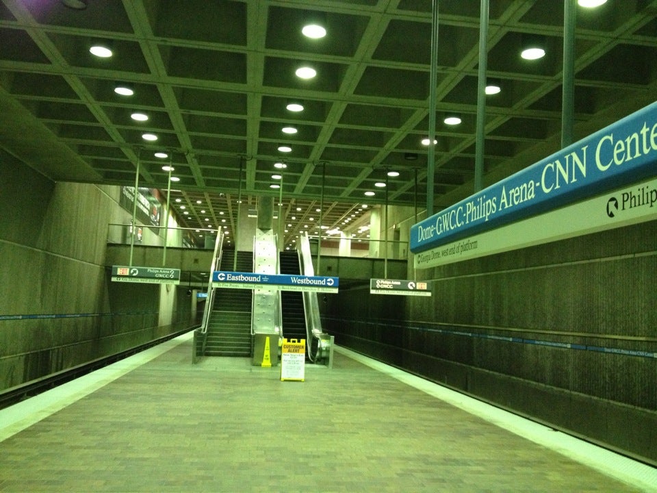 MARTA GWCC-Dome-Philips Arena-CNN Center Station, 100 Centennial ...