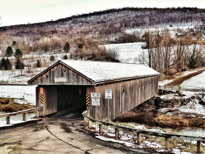 Fitches Covered Bridge, 1456 County Highway 18, Delhi, Town of, NY ...