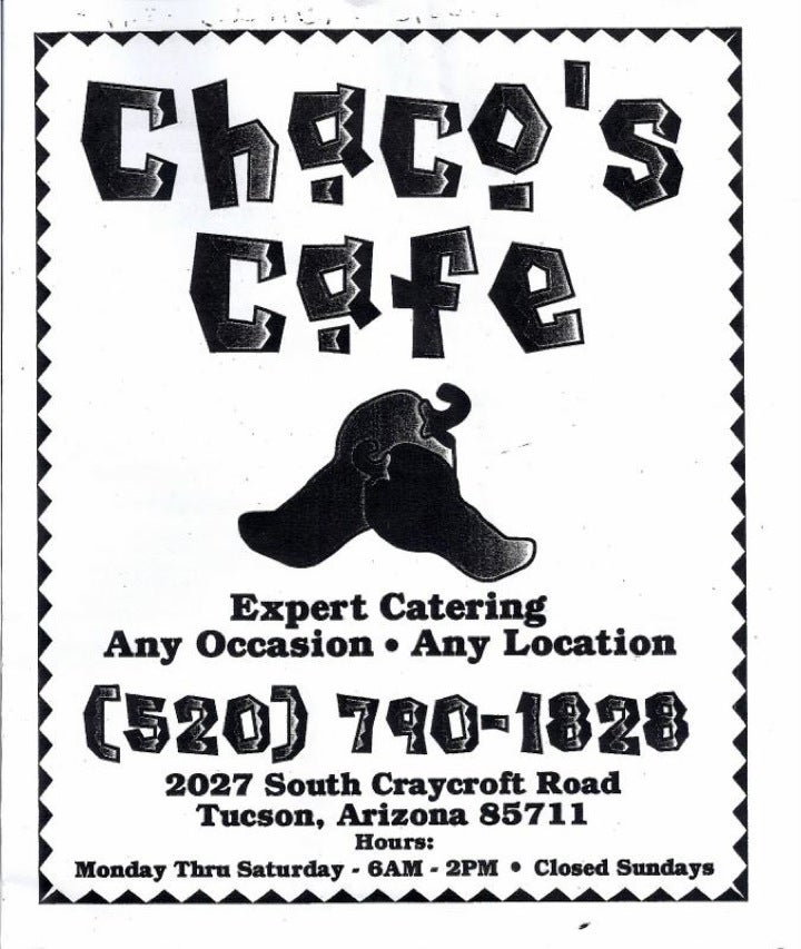 Chaco's Cafe, 2027 S Craycroft Rd, Tucson, AZ, Mexican restaurant ...