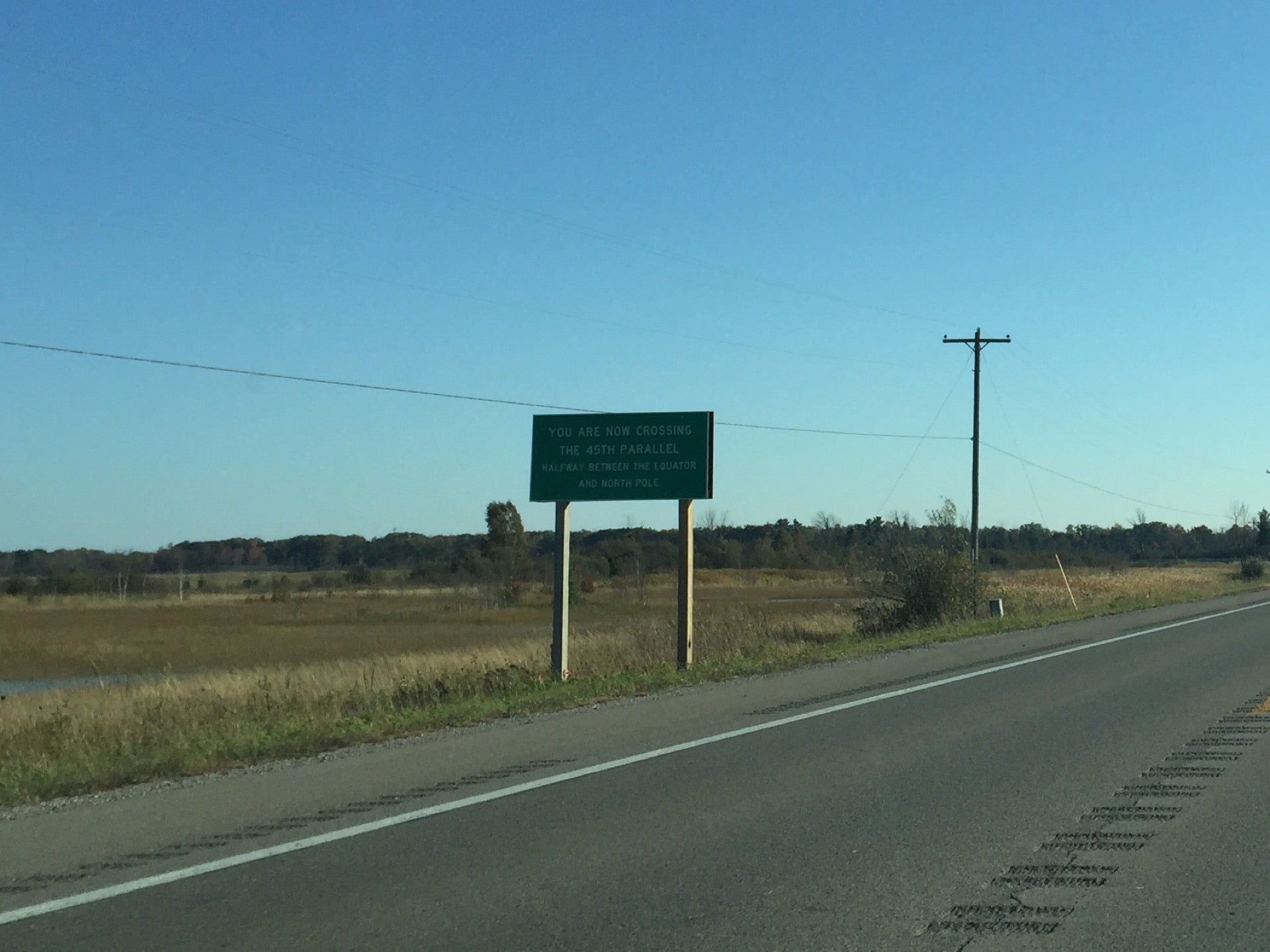 45th Parallel, US-23, Alpena Twp, MI, Monuments - MapQuest
