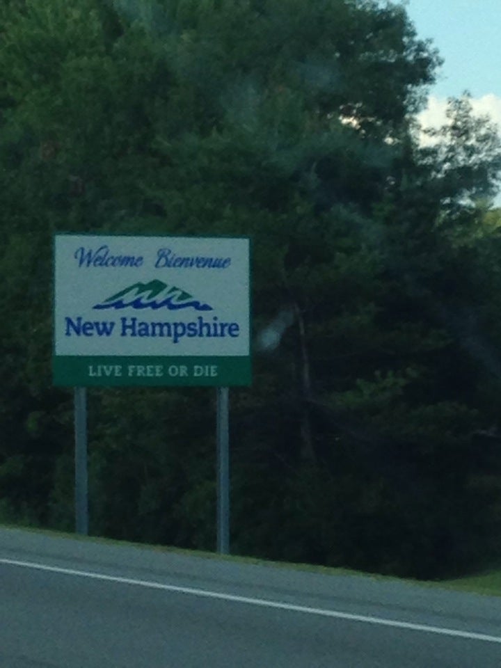Welcome To New Hampshire Sign, Seabrook, NH, Landmark - MapQuest