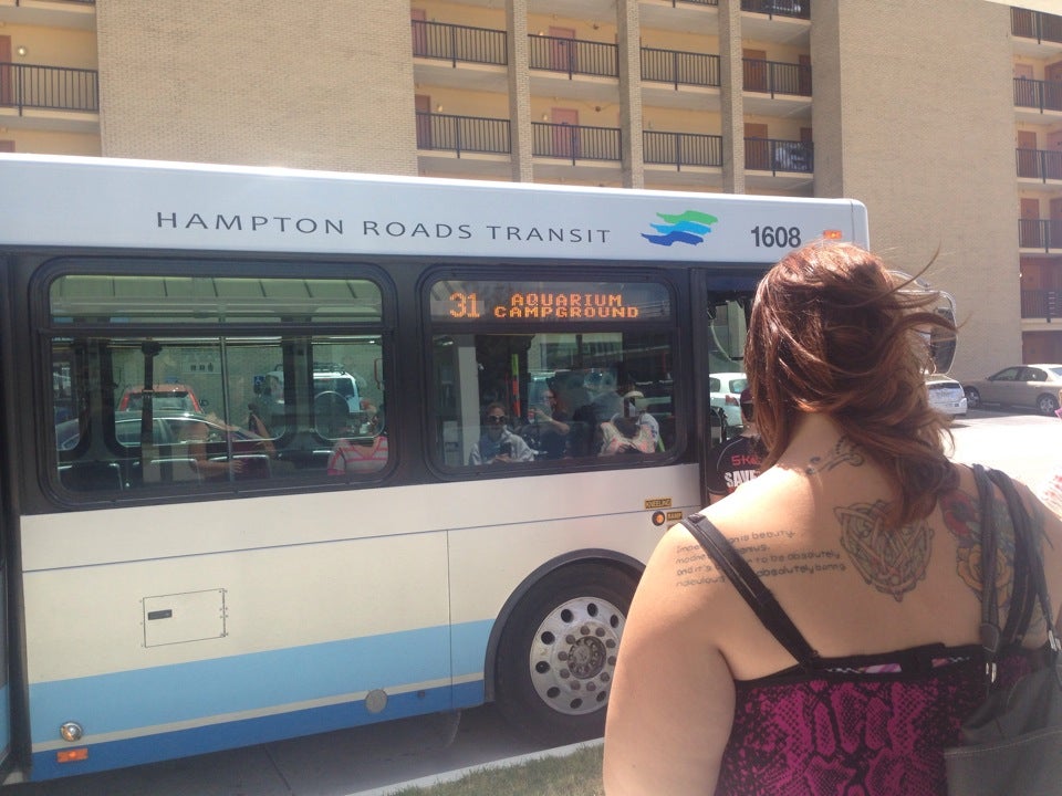 HRT Bus Stop - South Loop WAVE Transfer Point, Virginia Beach, VA, Bus ...
