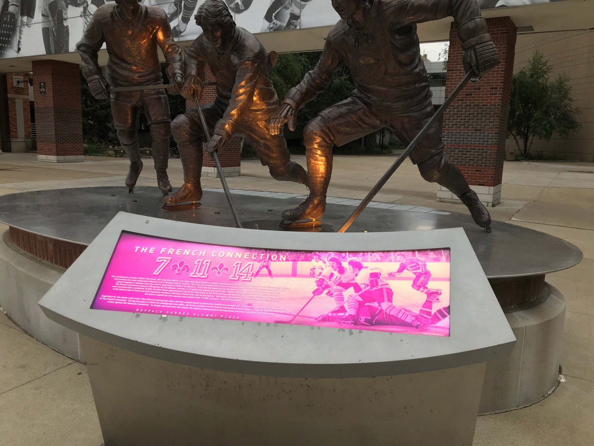 French Connection Statue, Alumni Plaza, Buffalo, NY, Art - MapQuest