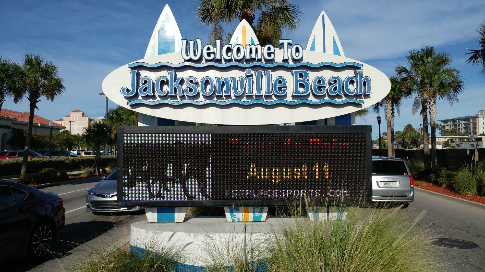 Welcome To Jacksonville Beach Sign, 3rd St S, Jacksonville Beach, FL ...