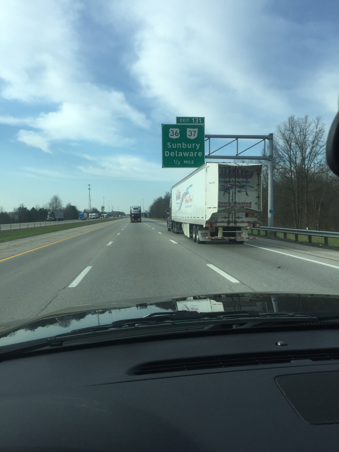 I-71 Exit 131 - US-36 OH-37 Delaware Sunbury, Sunbury, OH ...