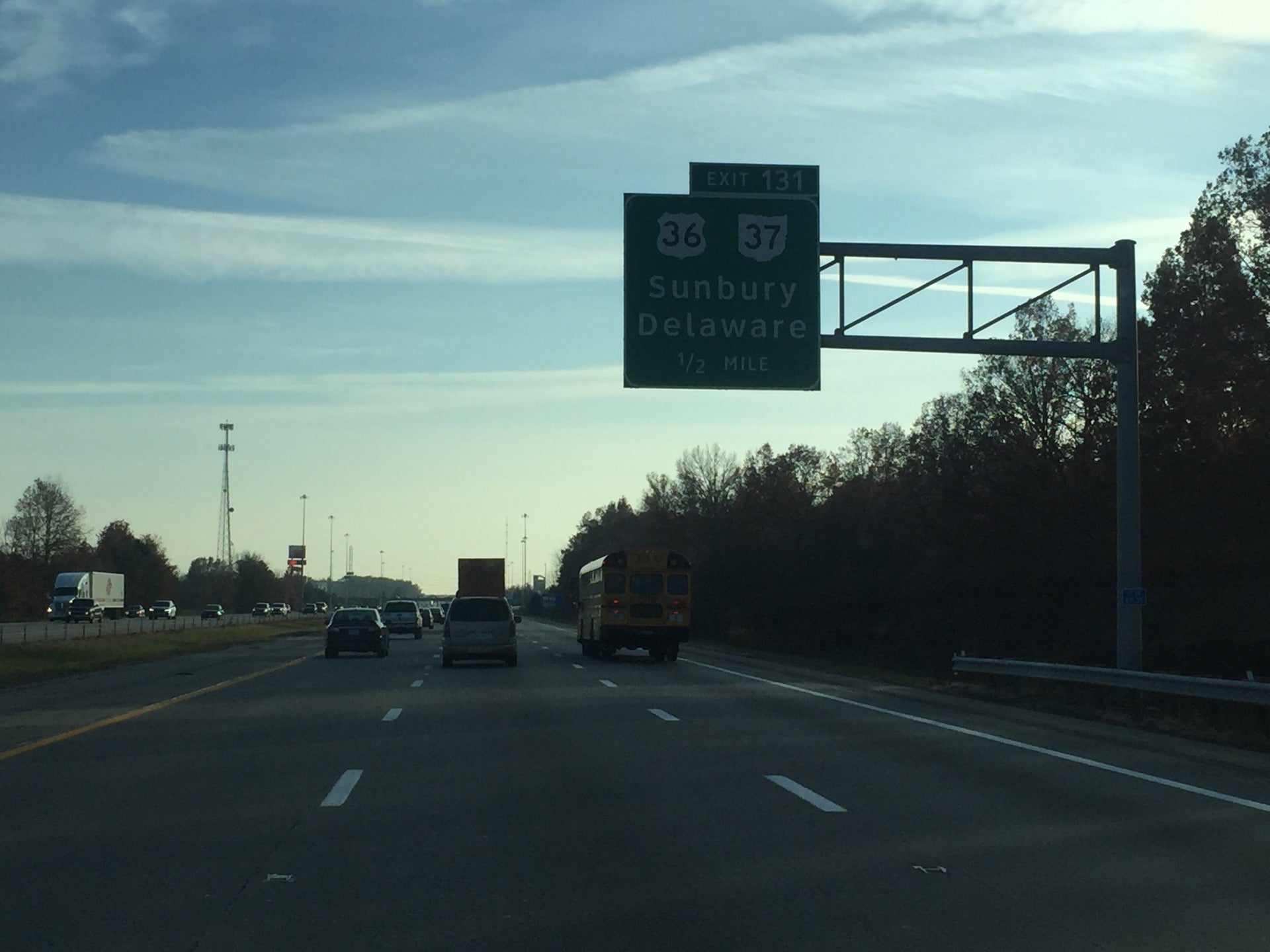 I-71 Exit 131 - US-36 OH-37 Delaware Sunbury, Sunbury, OH ...