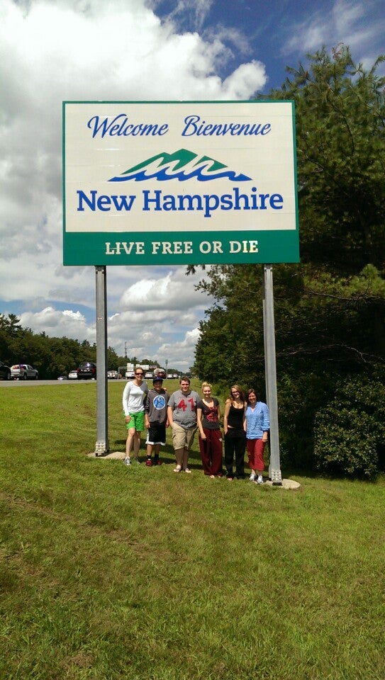 Welcome To New Hampshire Sign, Seabrook, NH, Landmark - MapQuest