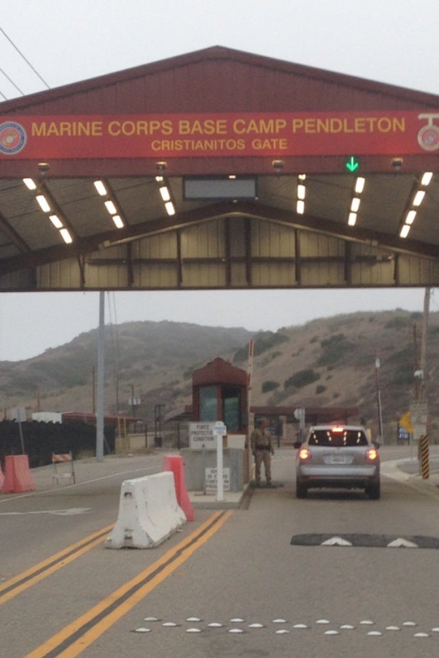 Camp Pendleton-San Onofre Gate, Basilone Rd, Camp Pendleton Marine ...
