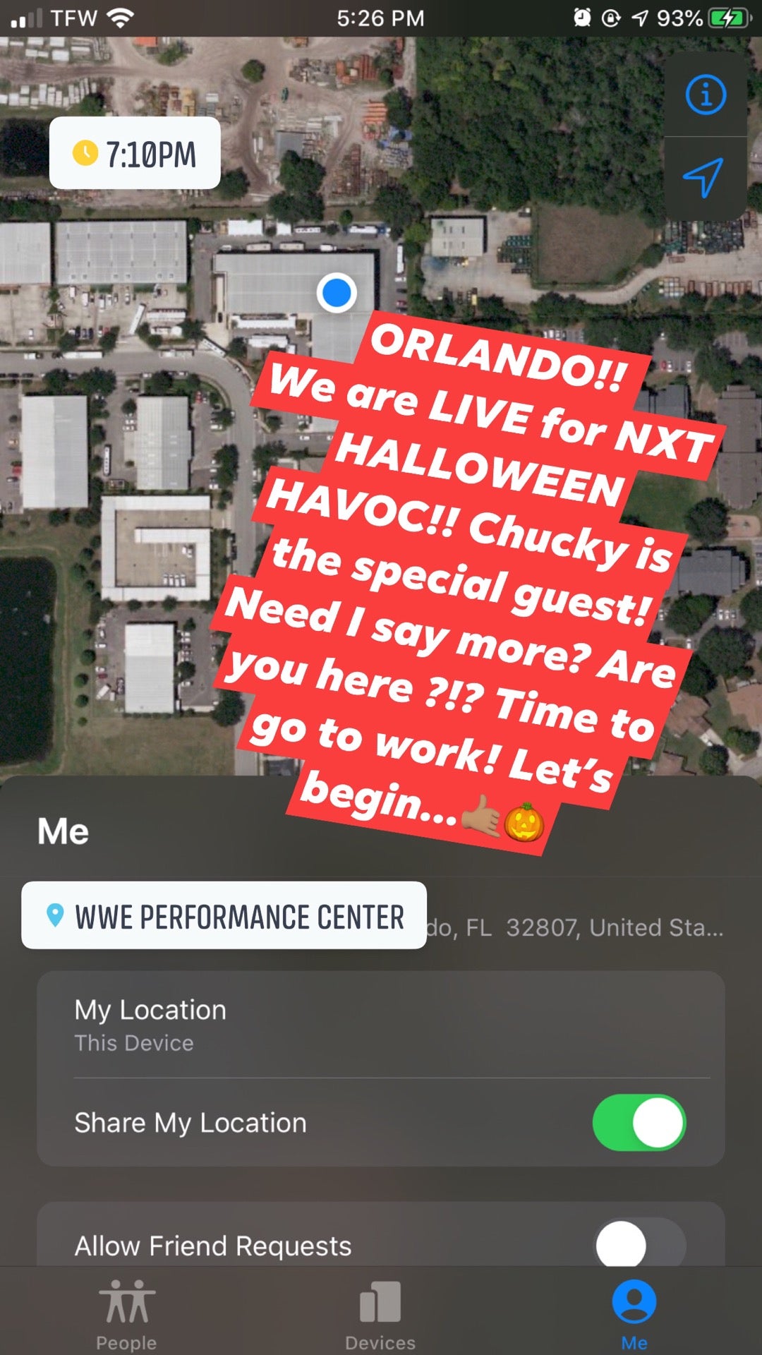 Wwe Performance Center, 5055 Forsyth Commerce Rd, Orlando, FL, Health ...