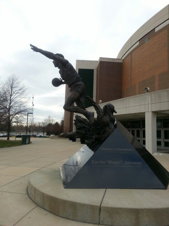 Magic Johnson Statue, 534 Birch Rd, East Lansing, MI - MapQuest
