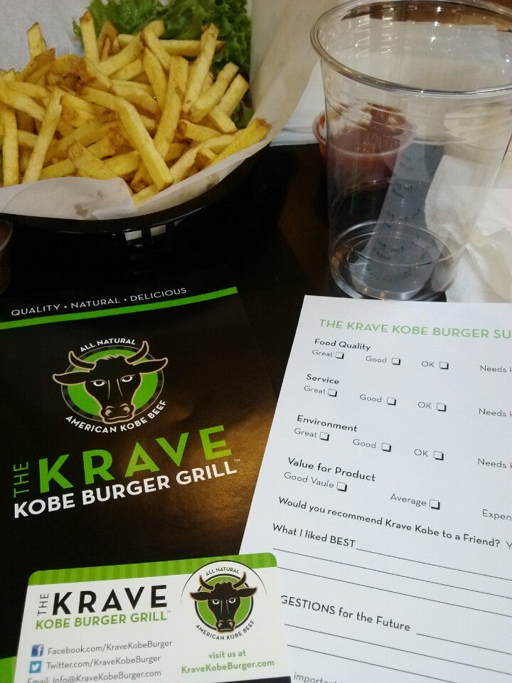 The Krave Kobe Burger Grill - CLOSED, 630 S Grand Ave, Glendora, CA ...