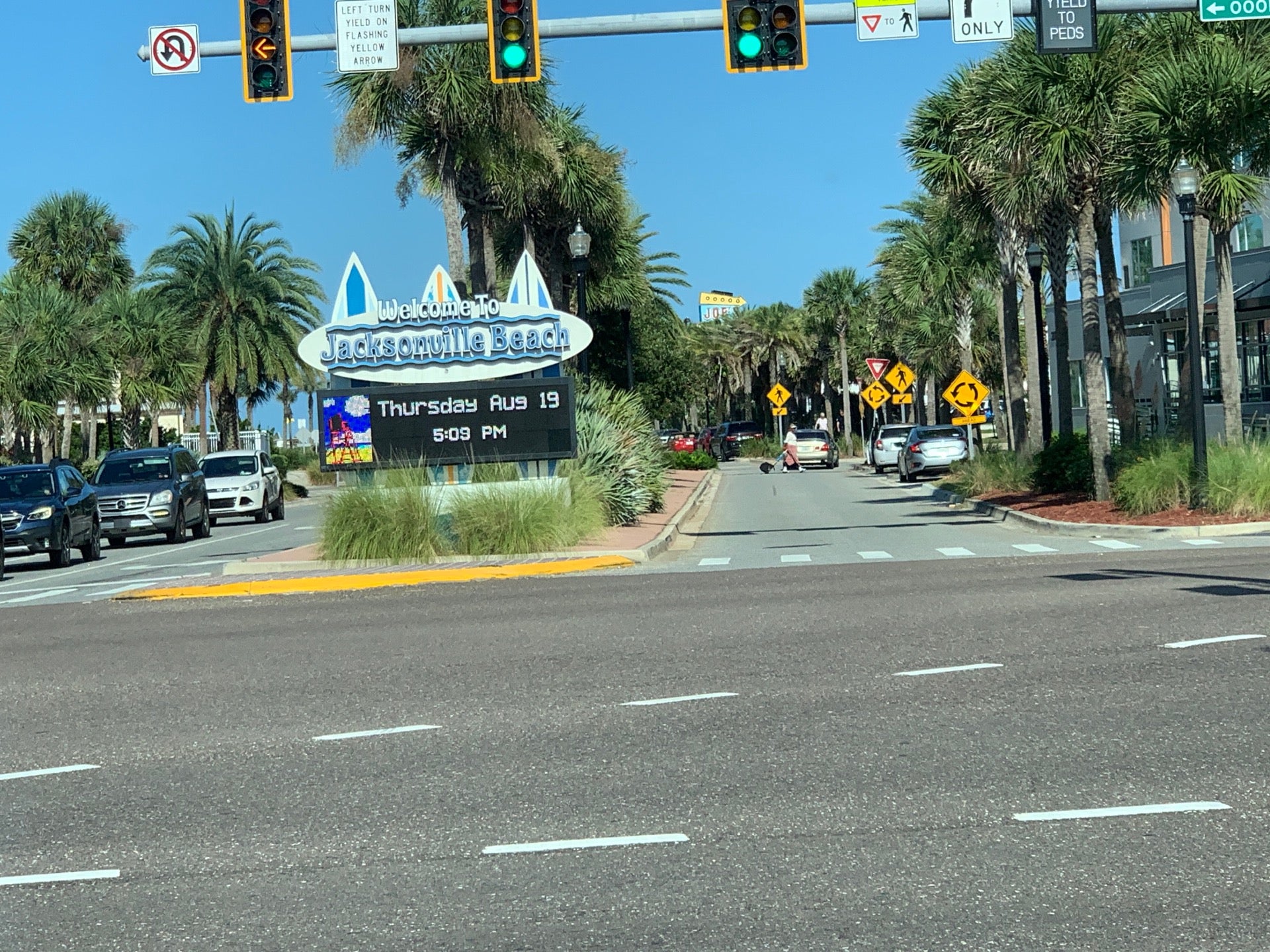 Welcome To Jacksonville Beach Sign, 3rd St S, Jacksonville Beach, FL ...