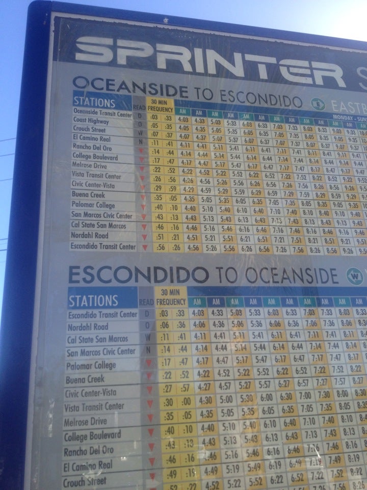 Escondido Sprinter Station, Escondido, CA, Commuter Rail Stations ...