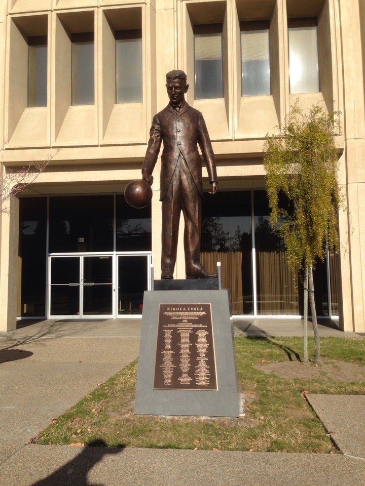 Nikola Tesla Statue, 260 Sheridan Ave, Palo Alto, CA, Art - MapQuest