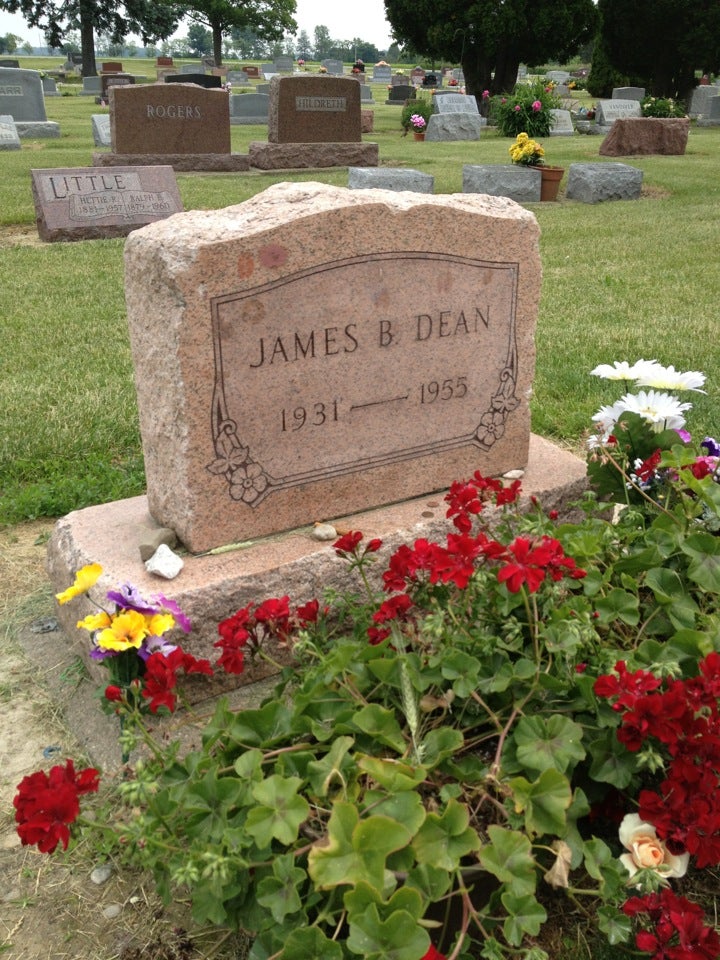 James Dean Gravesite, 8008 S 150 E, Fairmount, IN, Cemeteries - MapQuest