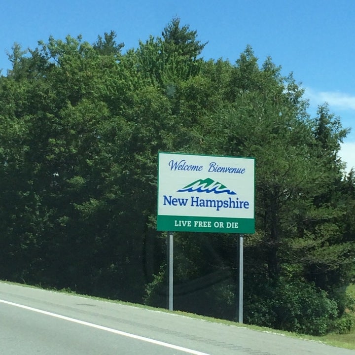 Welcome To New Hampshire Sign, Seabrook, NH, Landmark - MapQuest