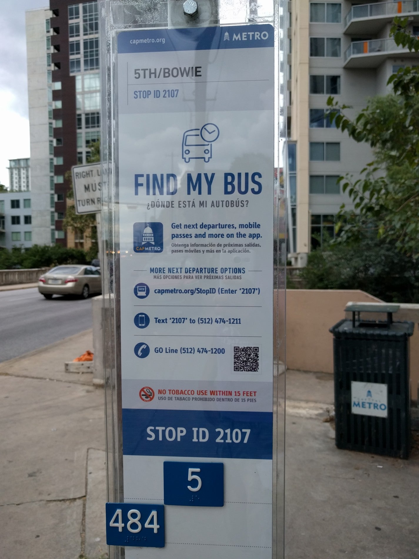 Bus Stop 2107 - 5th & Bowie, 5TH St, Austin, TX, Bus Lines - MapQuest