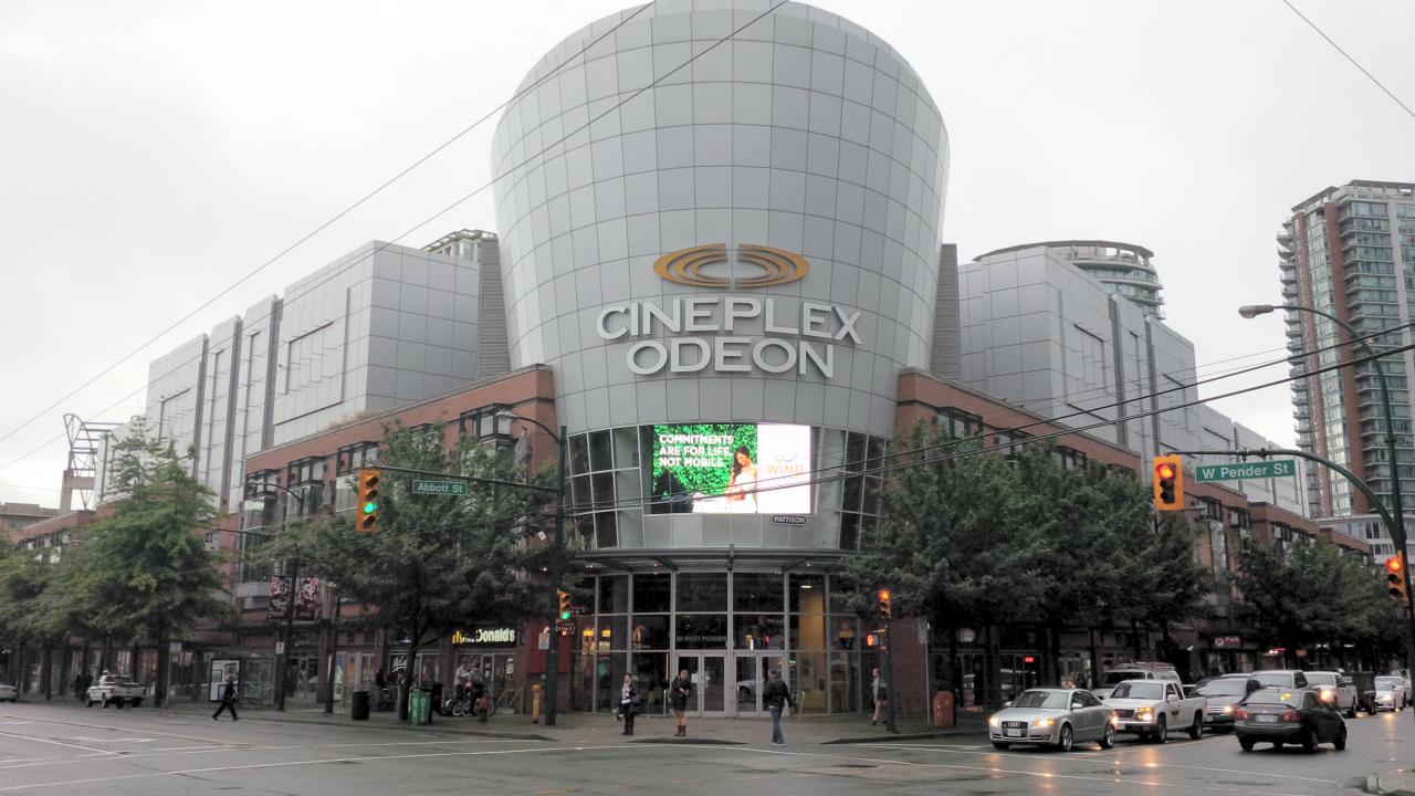 Cineplex Odeon International Village Cinemas, 88 W Pender St, Vancouver ...