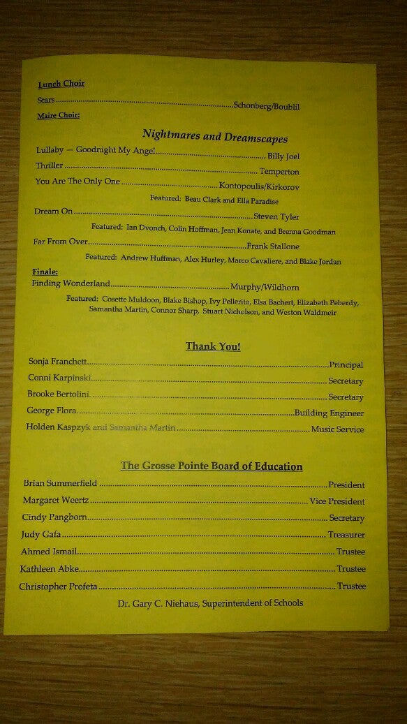 Parcells Middle School, 20600 Mack Ave, Grosse Pointe Woods, MI ...