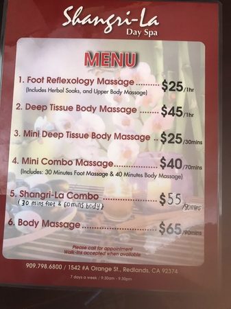 Shangri-La Day Spa, 1542 Orange St, Redlands, CA, Beauty & Day Spas ...