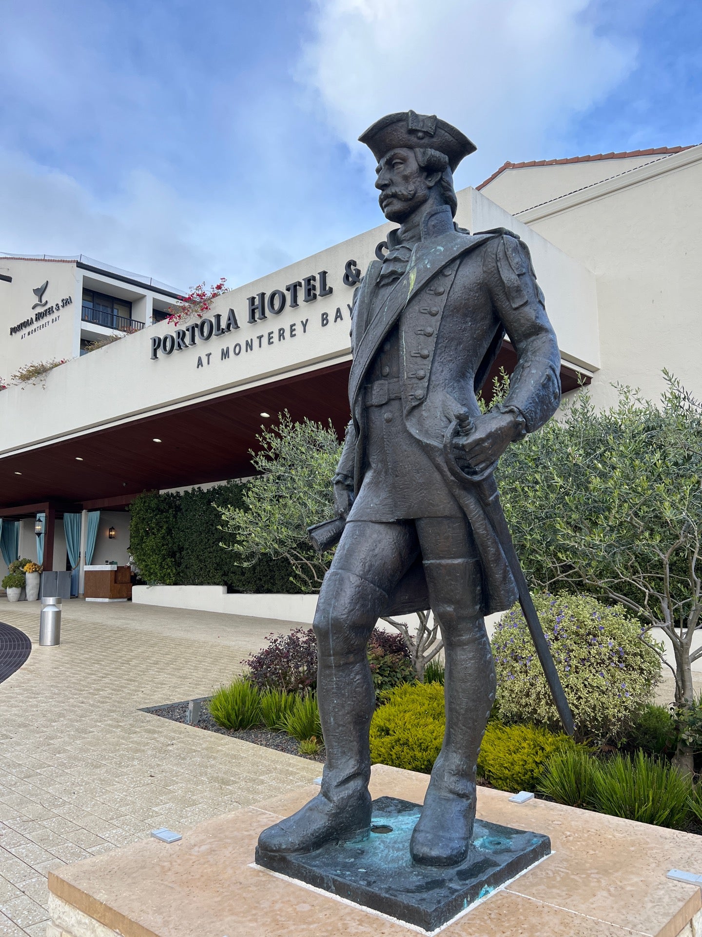 Statue of Captain Don Caspar de Portolá, Del Monte Ave, Monterey, CA ...