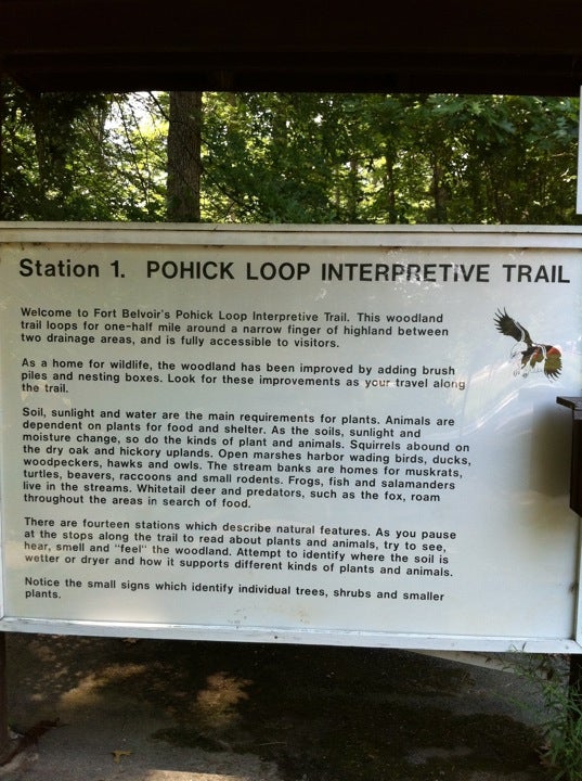 Pohick Loop Trail, Pohick Road Approximately 300 meters short of the ...