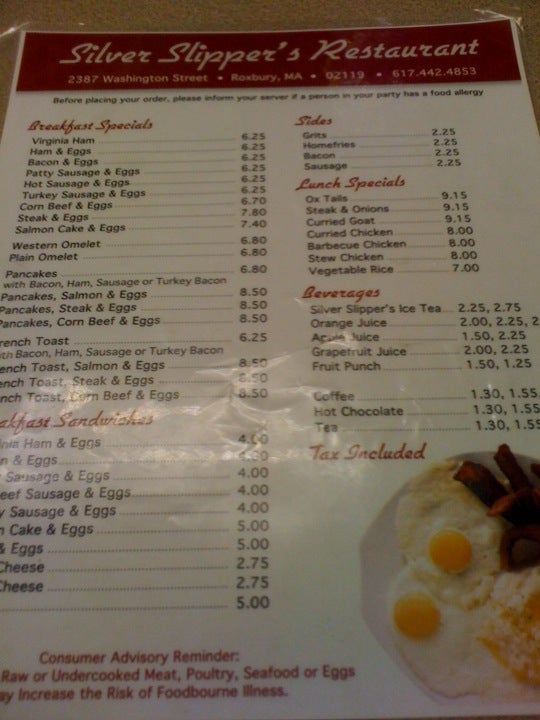Silver Slipper Restaurant, 2387 Washington St, Boston, MA, Eating ...