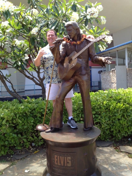 Elvis "Aloha from Hawaii" Statue, 777 Ward Ave, Honolulu, HI, Gardens ...