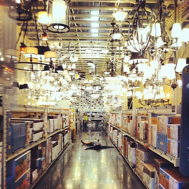 Home Depot Lighting Aisle