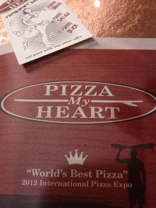 Pizza My Heart Menu