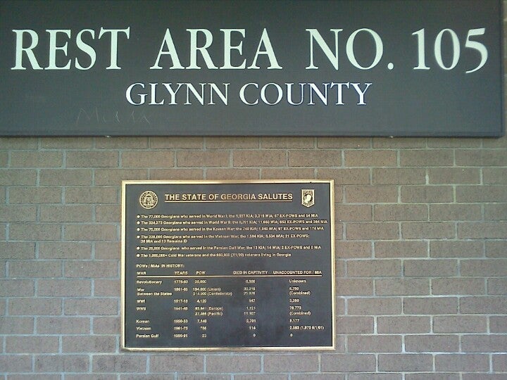 Georgia Rest Area No. 105, Brunswick, GA - MapQuest