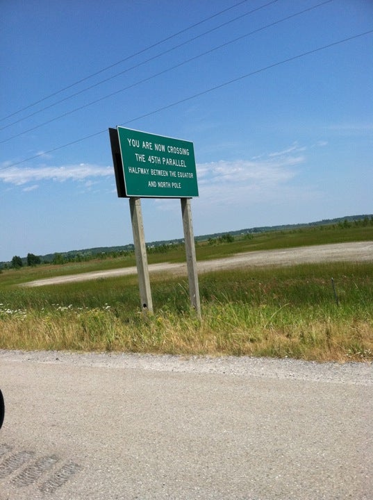 45th Parallel, US-23, Alpena Twp, MI, Monuments - MapQuest
