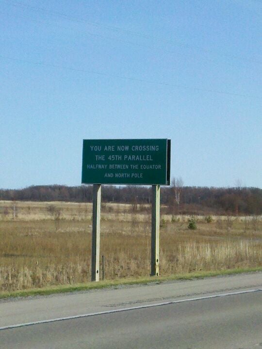 45th Parallel, US-23, Alpena Twp, MI, Monuments - MapQuest