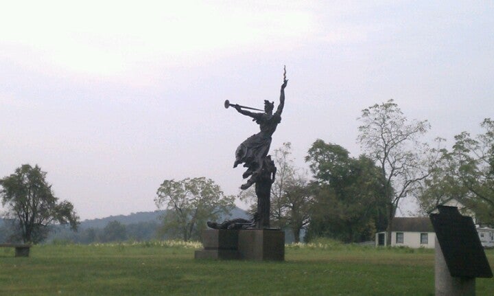 Gettysburg Story Auto Tour Stop 6 - Pitzer Woods, W Confederate Ave ...