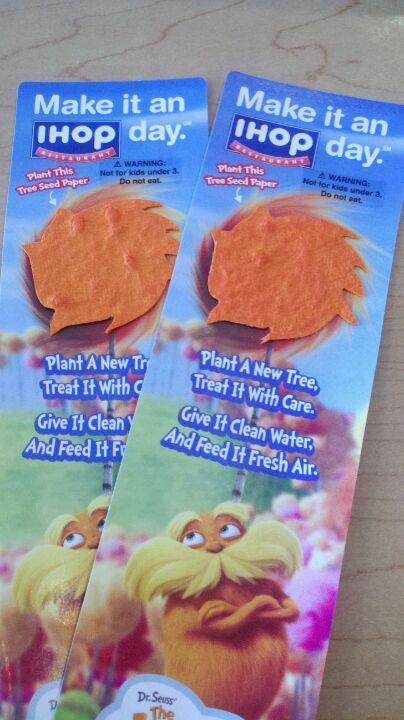 Free: Three Dr Seuss The Lorax Tree Seeds And Book Marks, 60% OFF