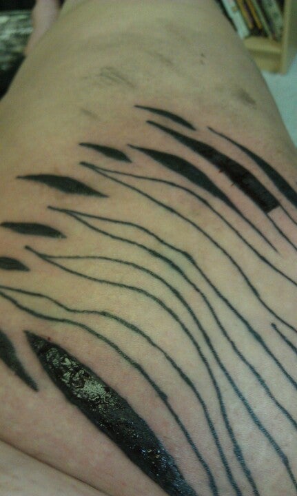Zebra Scratch Tattoo