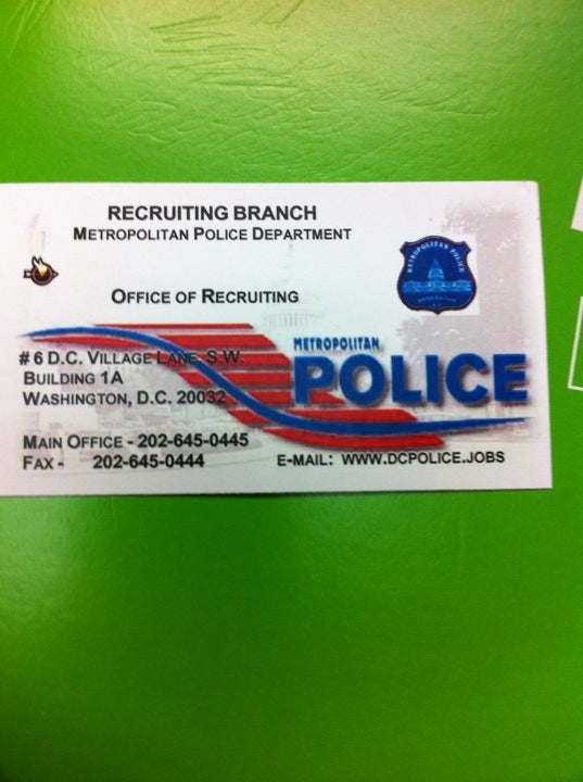 Metropolitan Police Academy, 4665 Blue Plains Dr SW, Washington, DC ...